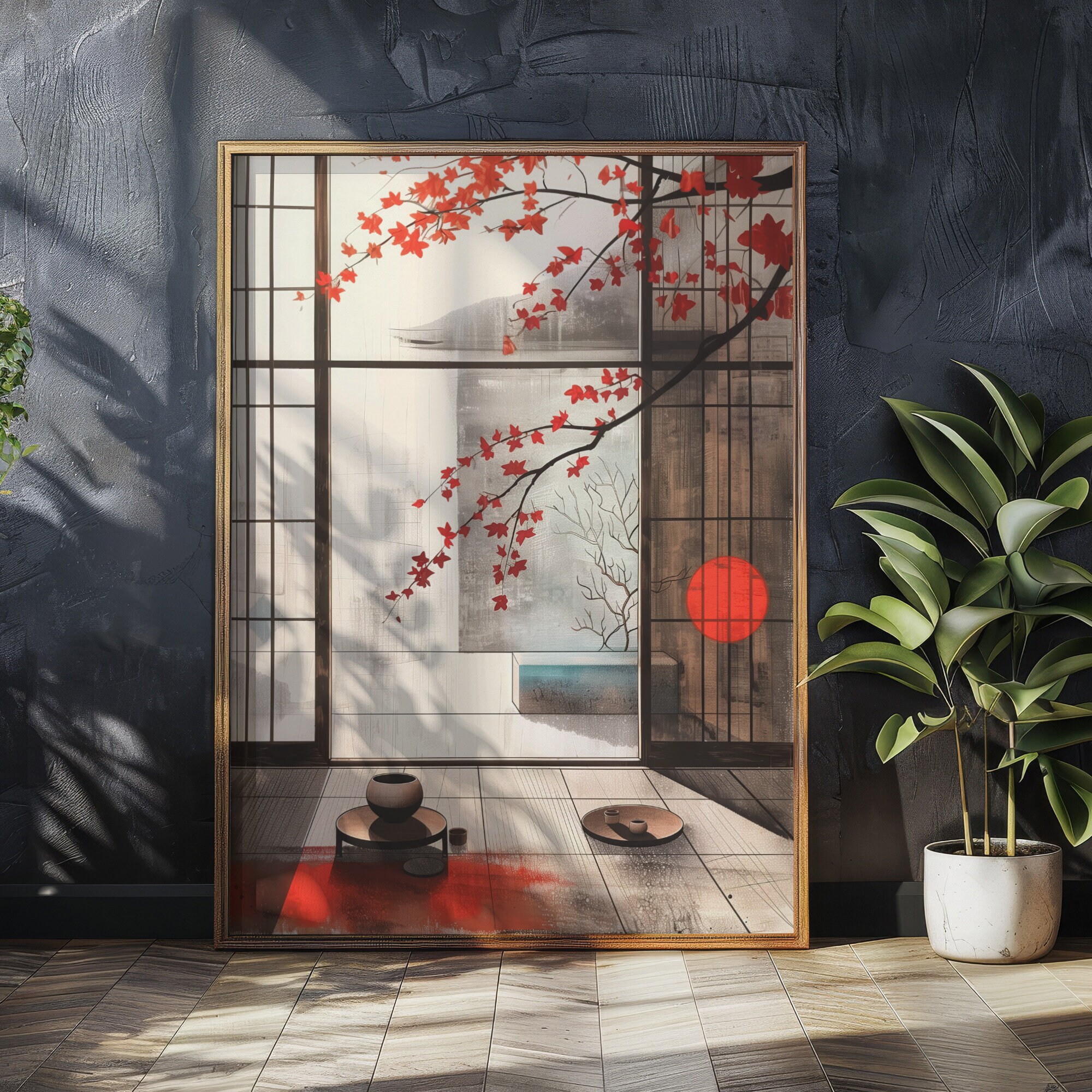 Japanese Interior Design / Wabi Sabi Wall Art / Japandi / Modern Wall ...