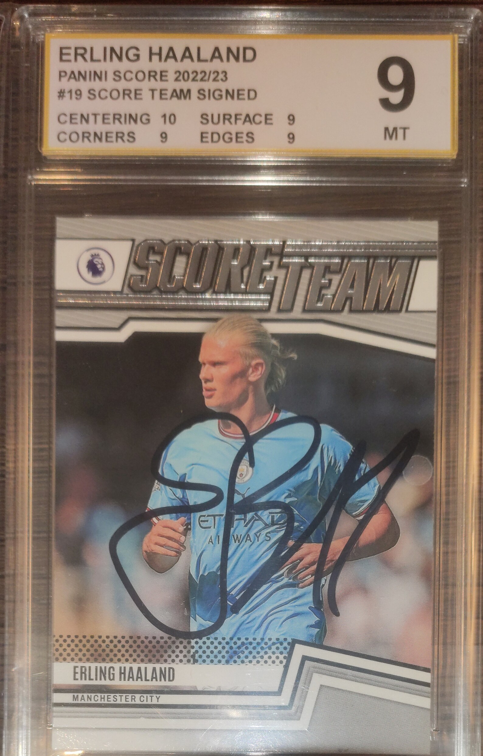 Erling Haaland Autograph Hand Signed Card RPC Mint. - Etsy