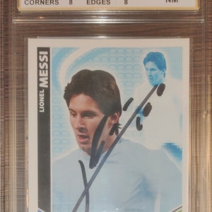 Lionel Messi Autograph Hand Signed Card RPC Mint. - Etsy