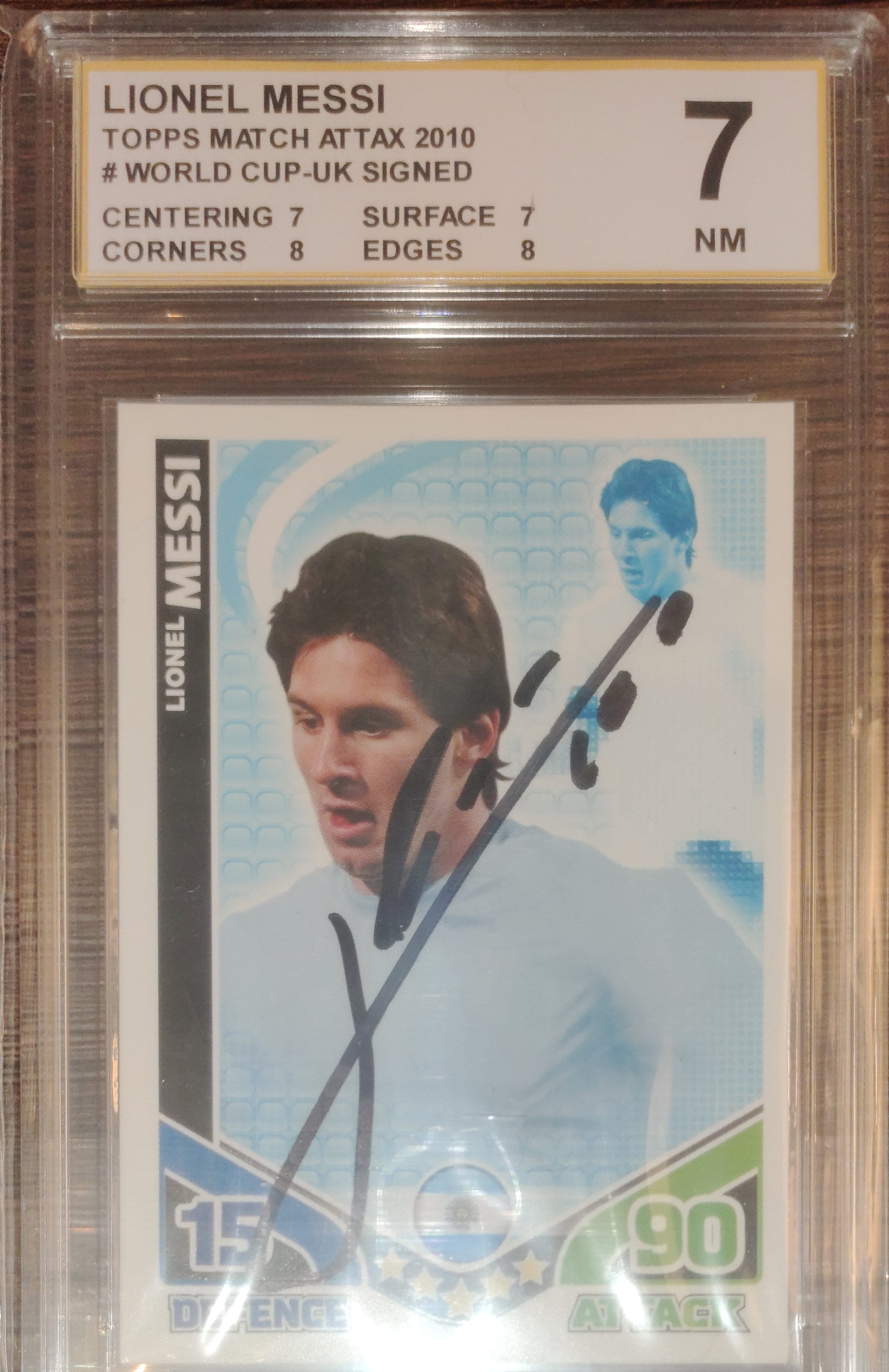 Lionel Messi Autograph Hand Signed Card RPC Mint. - Etsy