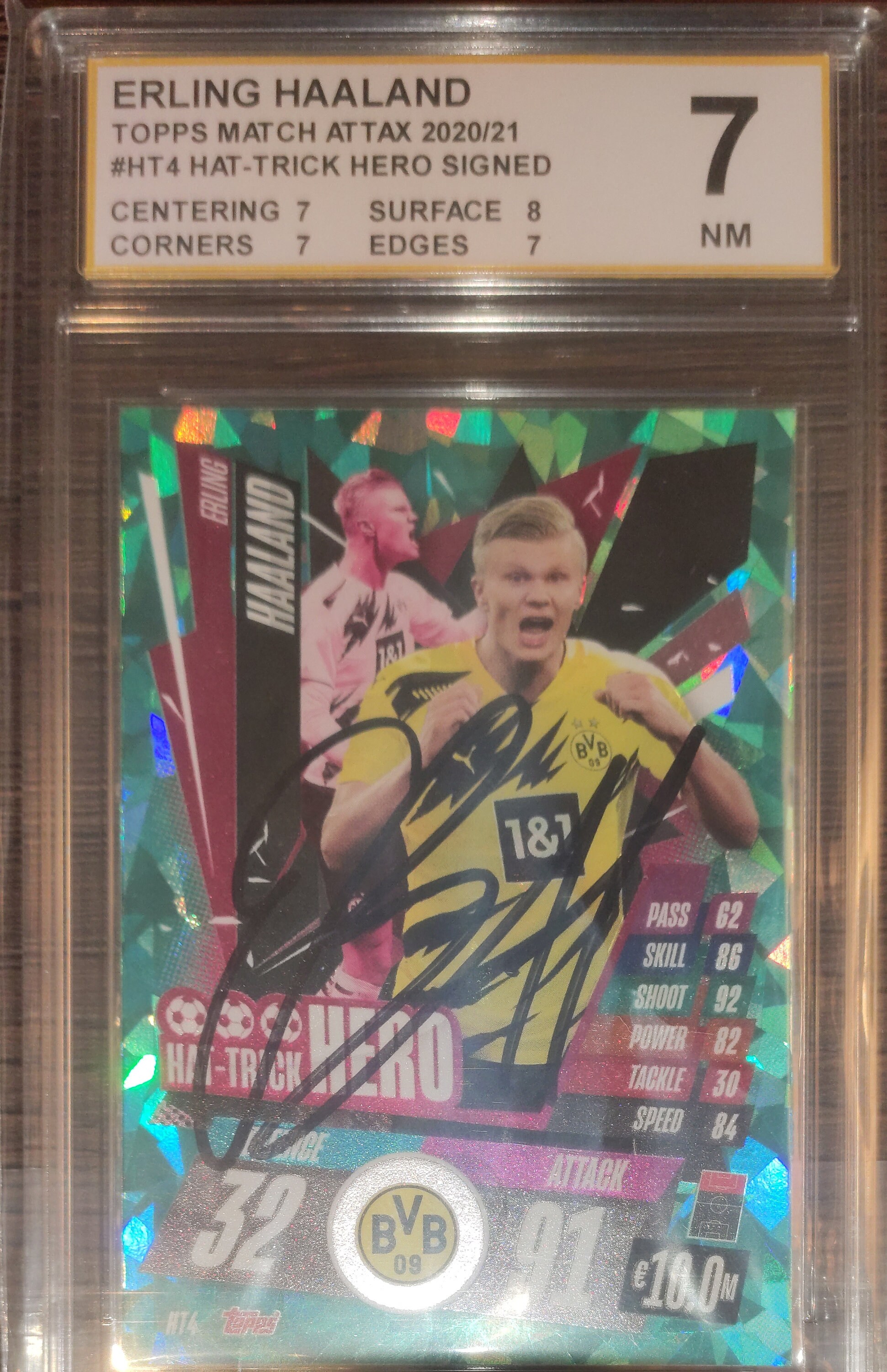 Erling Haaland Autograph Hand Signed Card RPC Mint. - Etsy