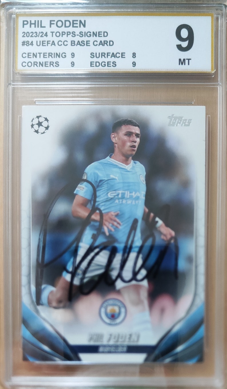 Phil Foden Autograph Hand Signed Card Mint. - Etsy