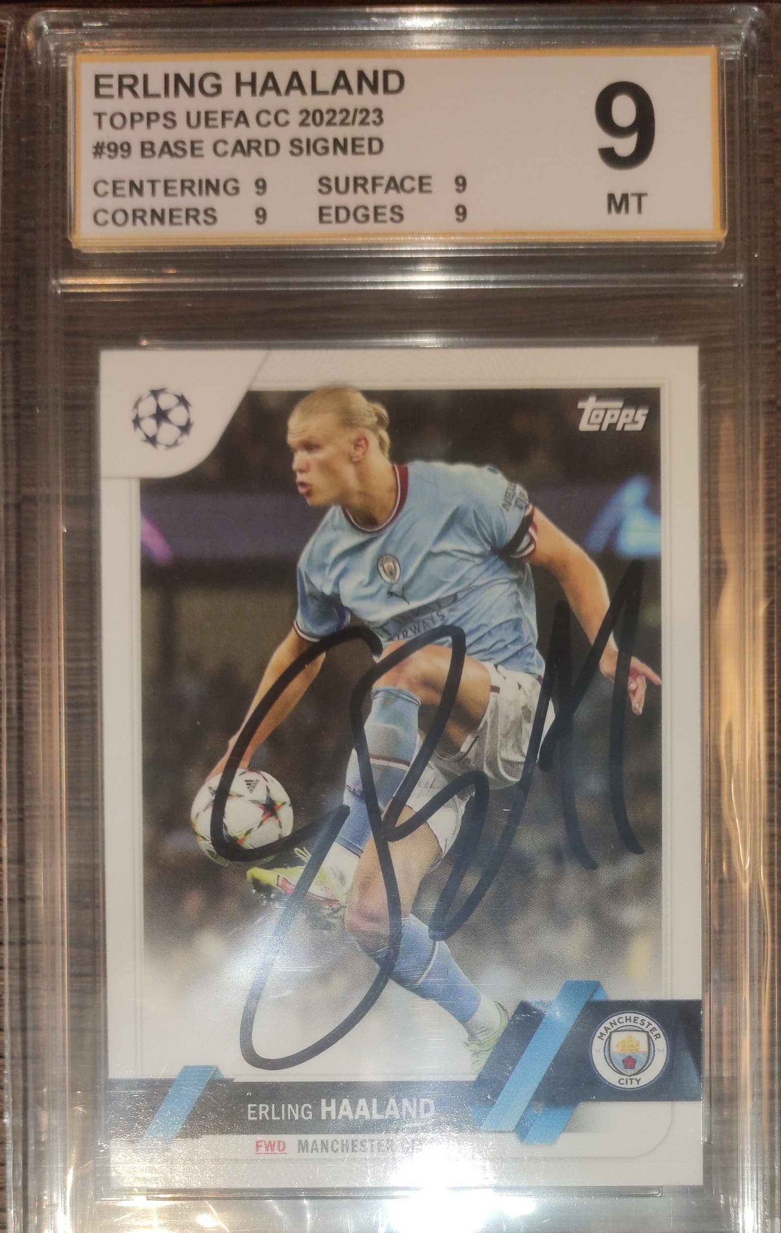 Erling Haaland Autograph Hand Signed Card RPC Mint. - Etsy