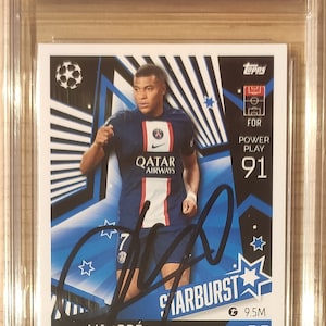 Kylian Mbappe Autograph Hand Signed Card RPC Mint. - Etsy