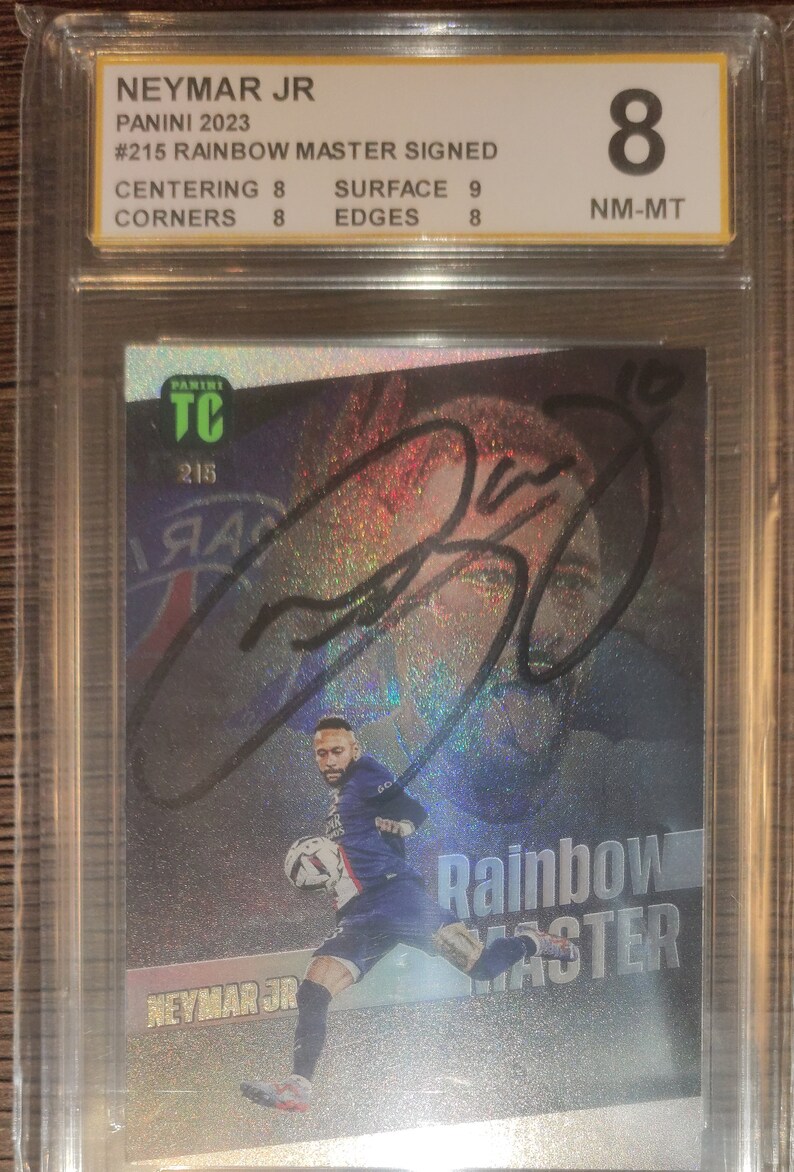 Neymar Jr Autograph Hand Signed Card RPC Mint. - Etsy