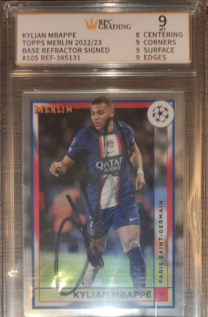 Kylian Mbappe Autograph Hand Signed Card RPC Mint. - Etsy