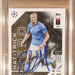 Erling Haaland Autograph Hand Signed Card RPC Mint. - Etsy