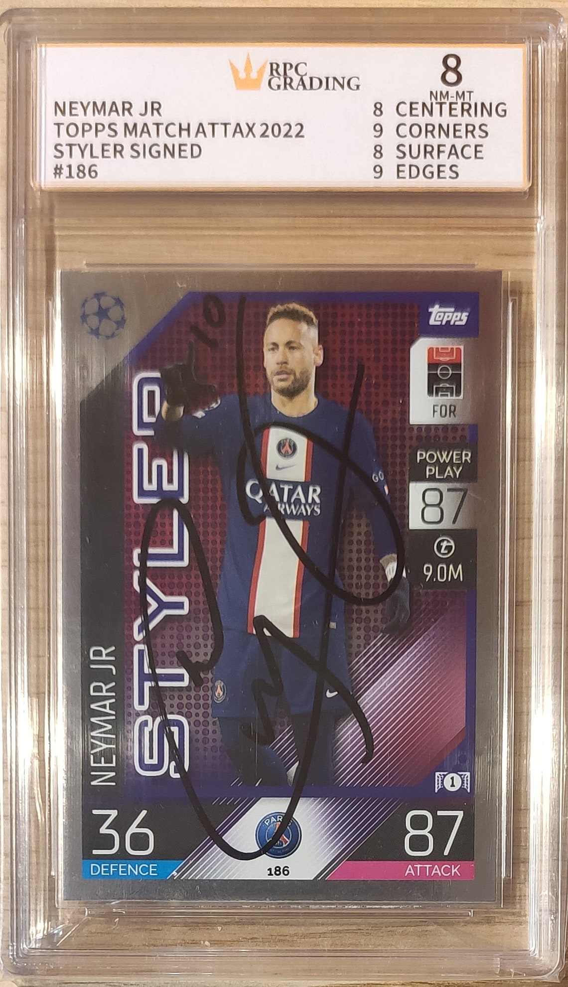 Neymar Jr Autograph Hand Signed Card RPC Mint. - Etsy