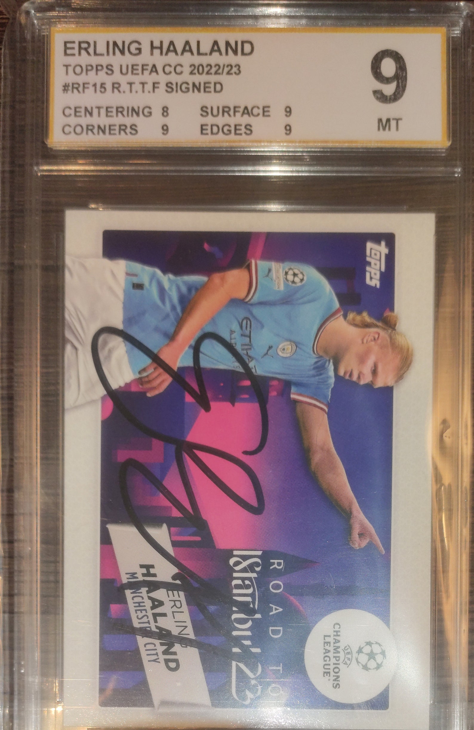 Erling Haaland Autograph Hand Signed Card RPC Mint. - Etsy