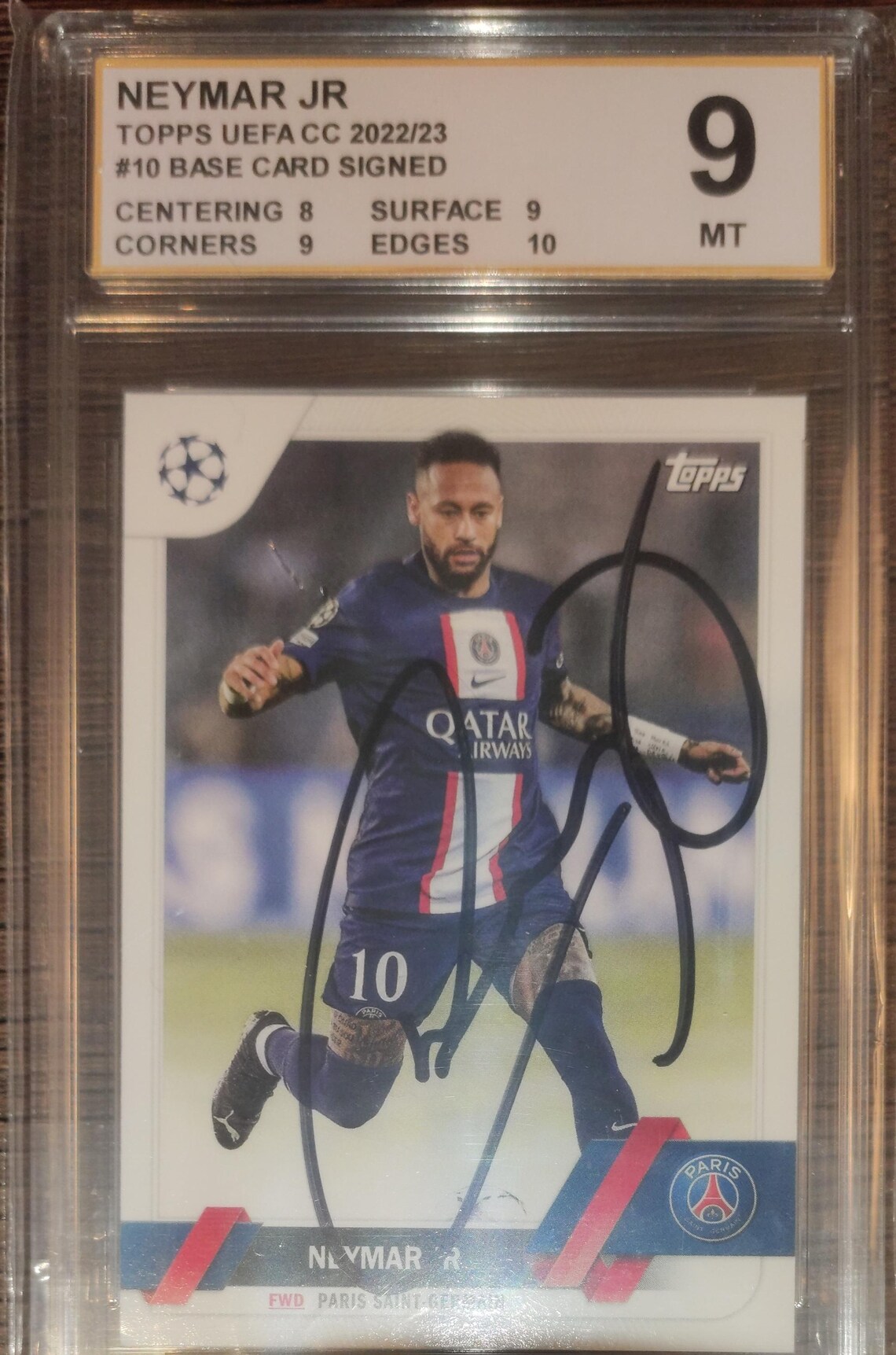 Neymar Jr Autograph Hand Signed Card RPC Mint. - Etsy
