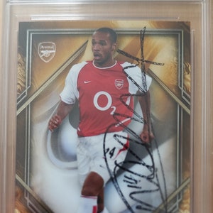 Thierry Henry Autograph Hand Signed Card Mint. - Etsy
