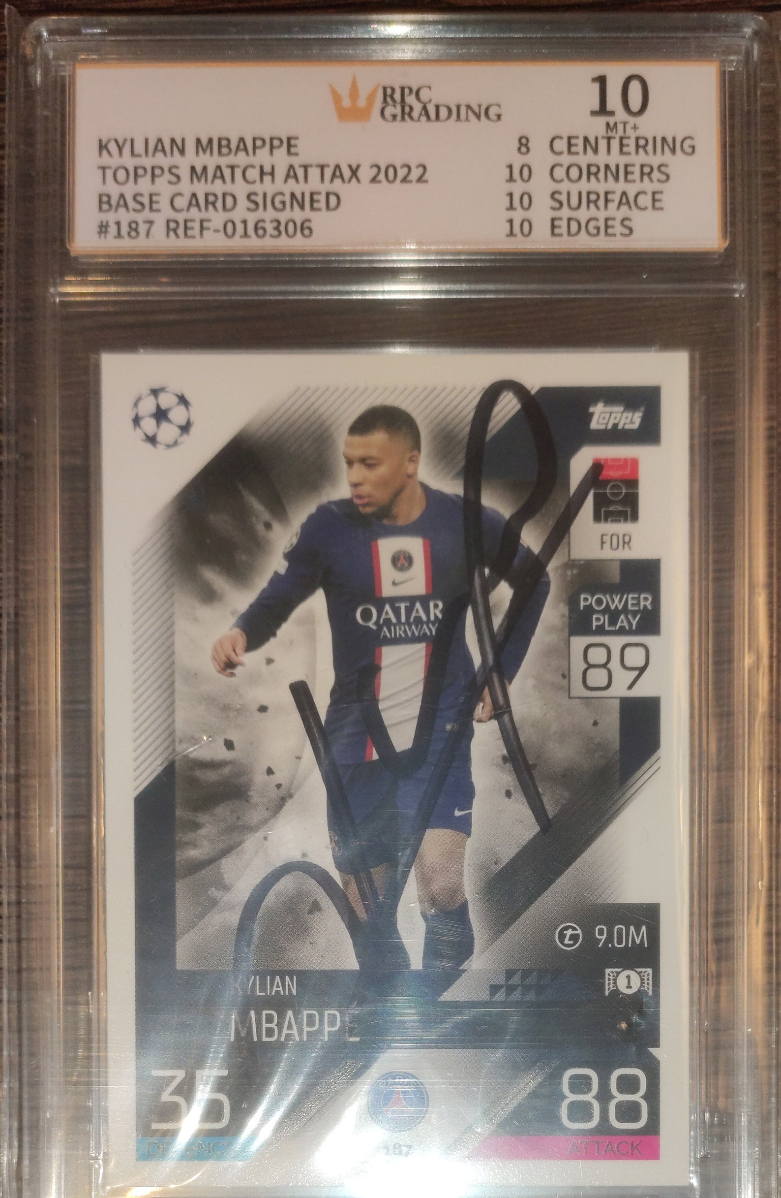 Kylian Mbappe Autograph Hand Signed Card RPC Mint. - Etsy