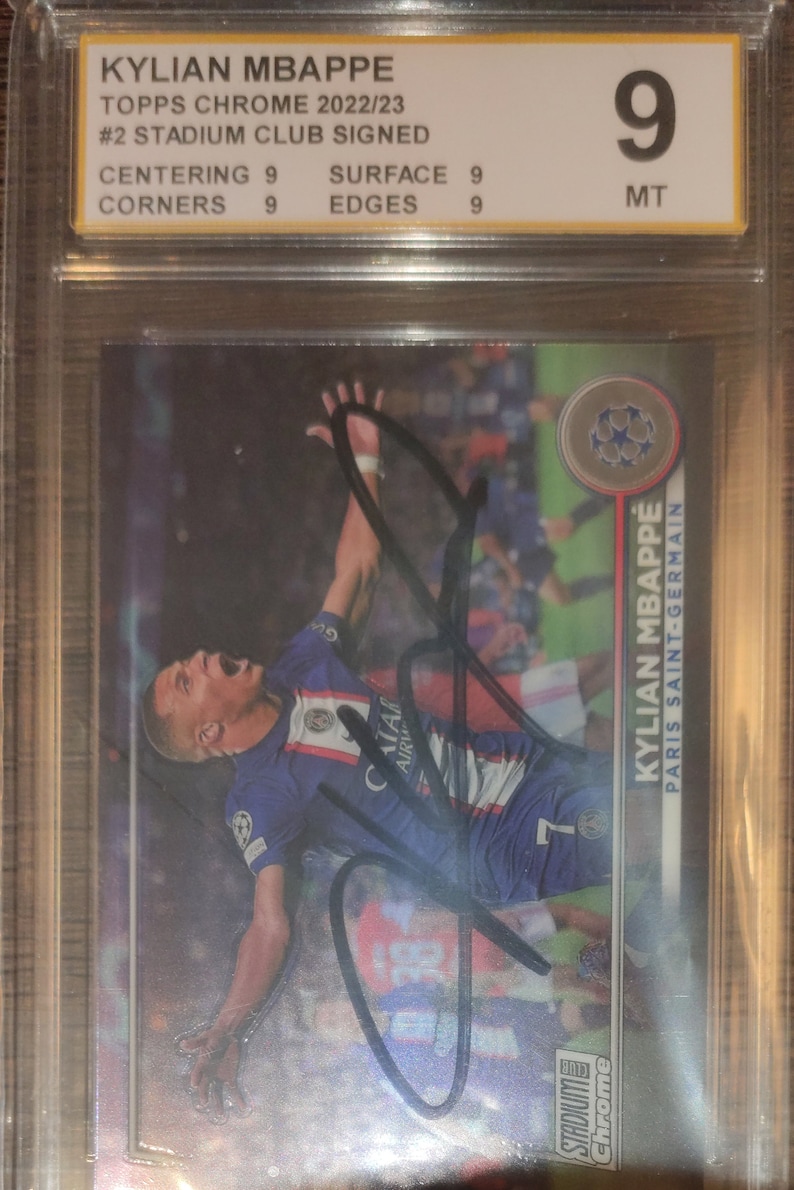 Kylian Mbappe Autograph Hand Signed Card RPC Mint. - Etsy