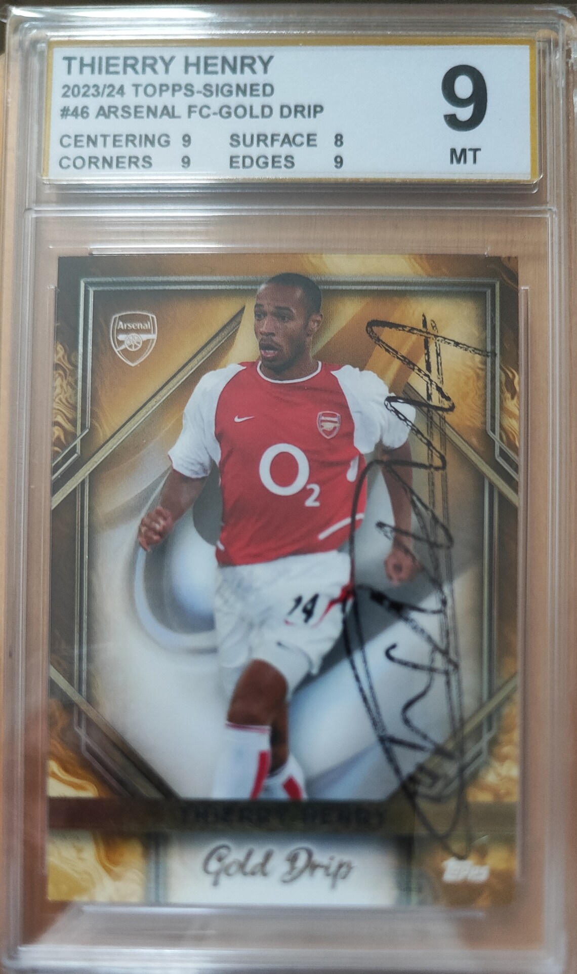 Thierry Henry Autograph Hand Signed Card Mint. - Etsy