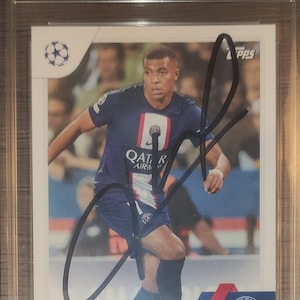 Kylian Mbappe Autograph Hand Signed Card RPC Mint. - Etsy