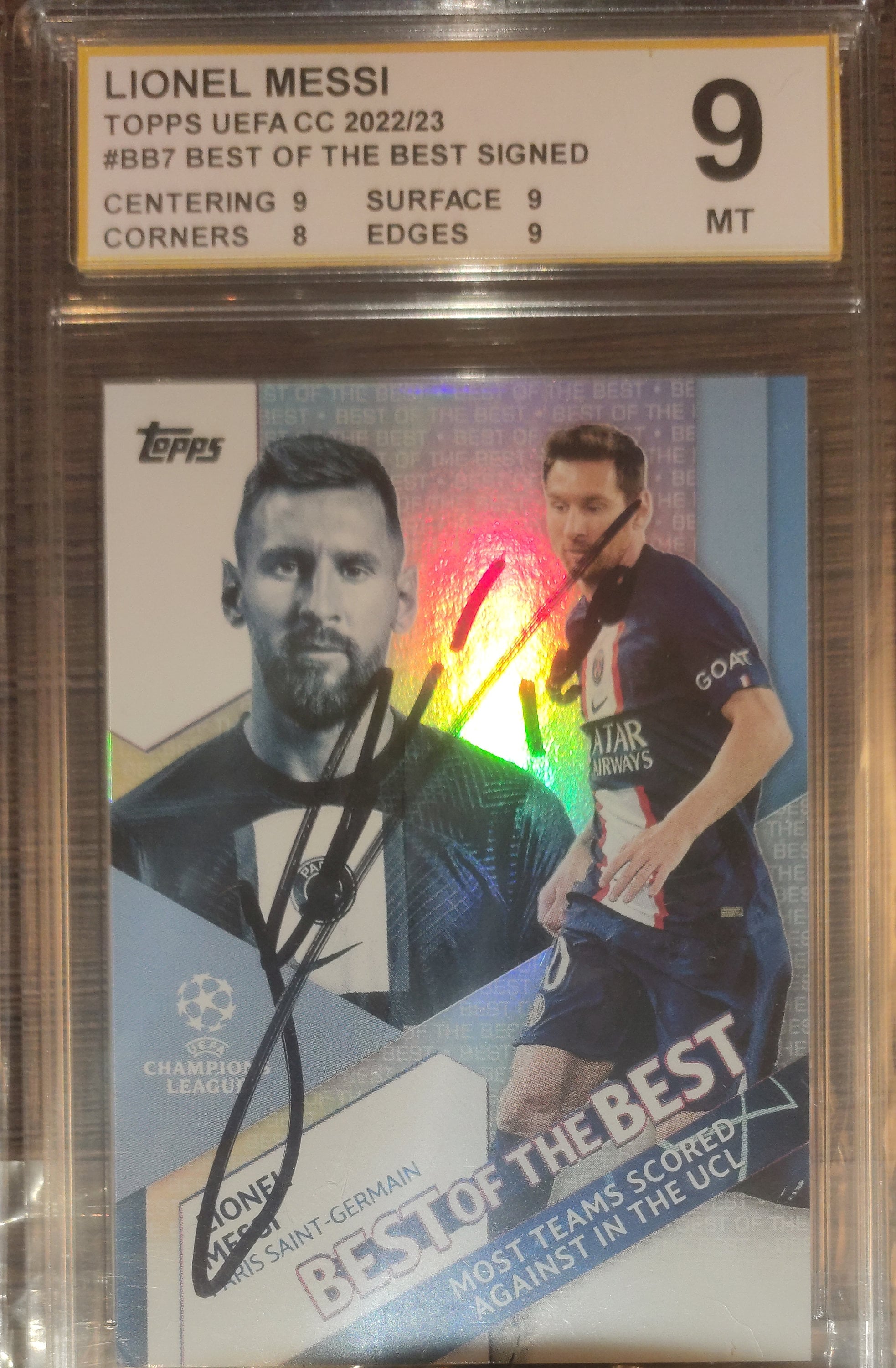 Lionel Messi Autograph Hand Signed Card RPC Mint. - Etsy