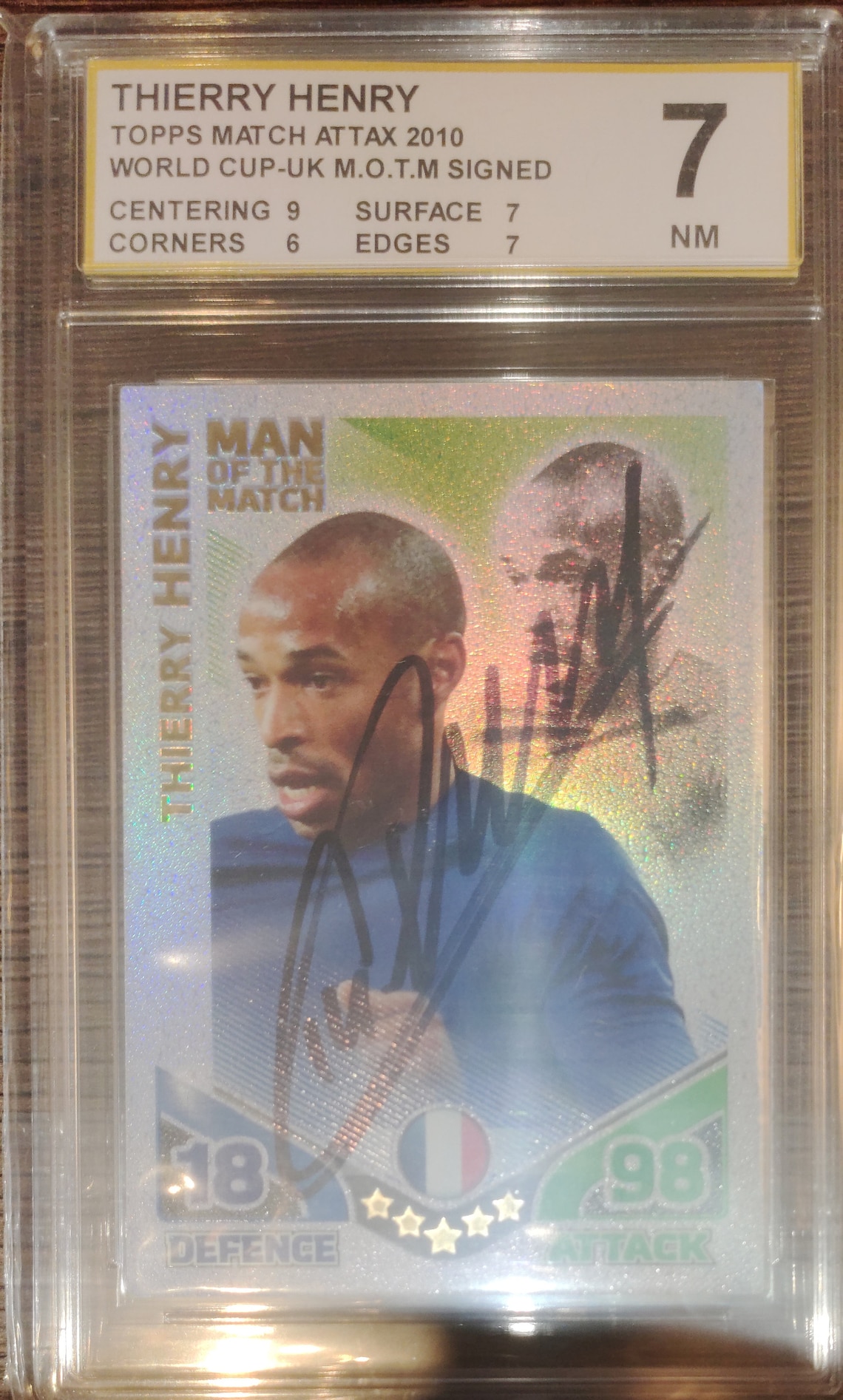 Thierry Henry Autograph Hand Signed Card Mint. - Etsy