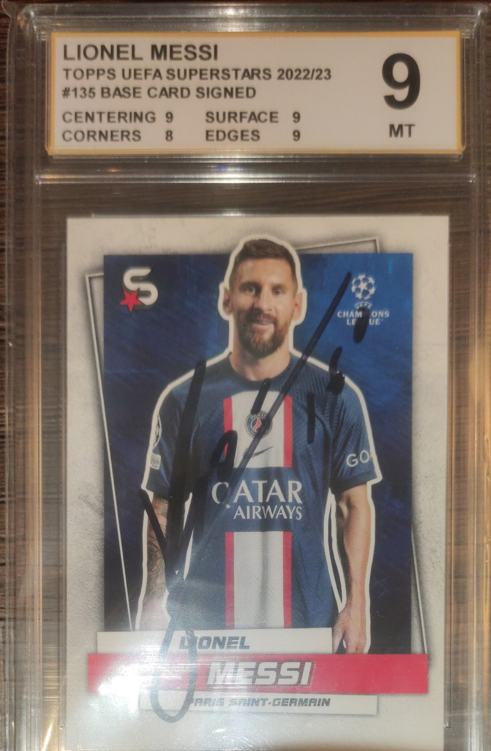 Lionel Messi Autograph Hand Signed Card RPC Mint. - Etsy