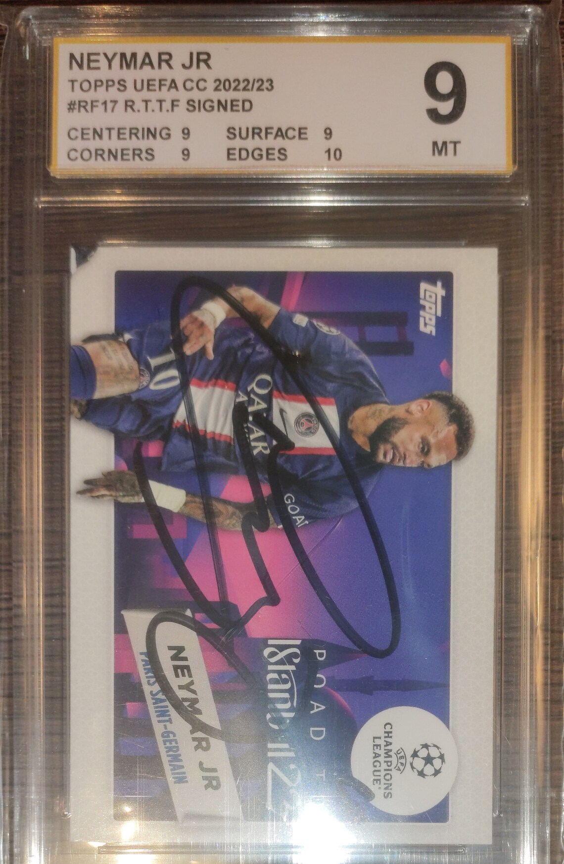 Neymar Jr Autograph Hand Signed Card RPC Mint. - Etsy