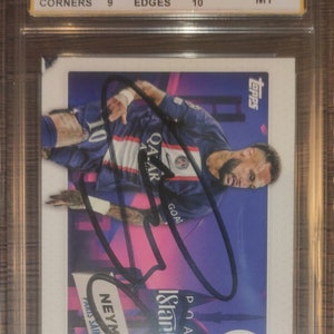 Neymar Jr Autograph Hand Signed Card RPC Mint. - Etsy