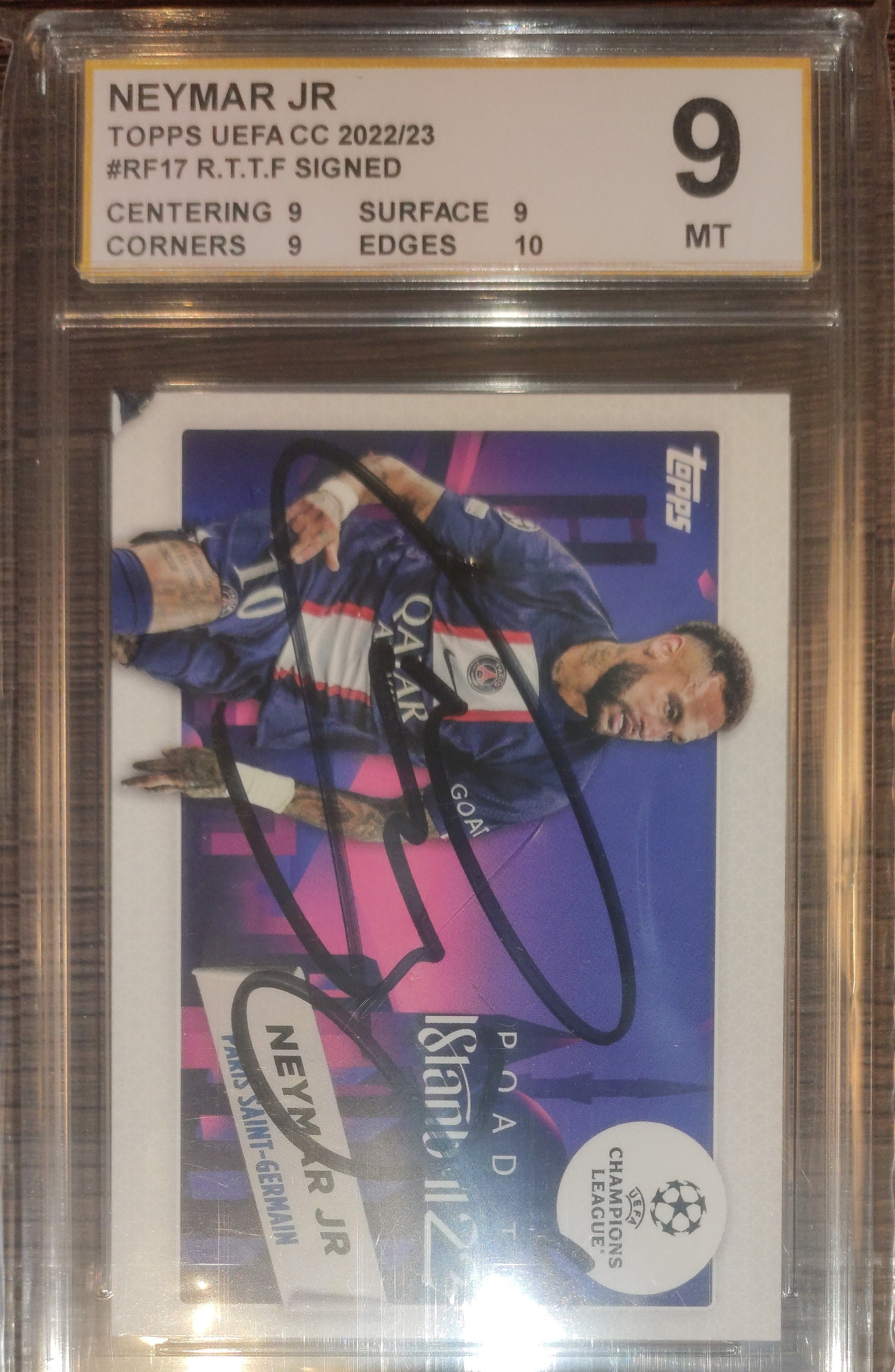Neymar Jr Autograph Hand Signed Card RPC Mint. - Etsy