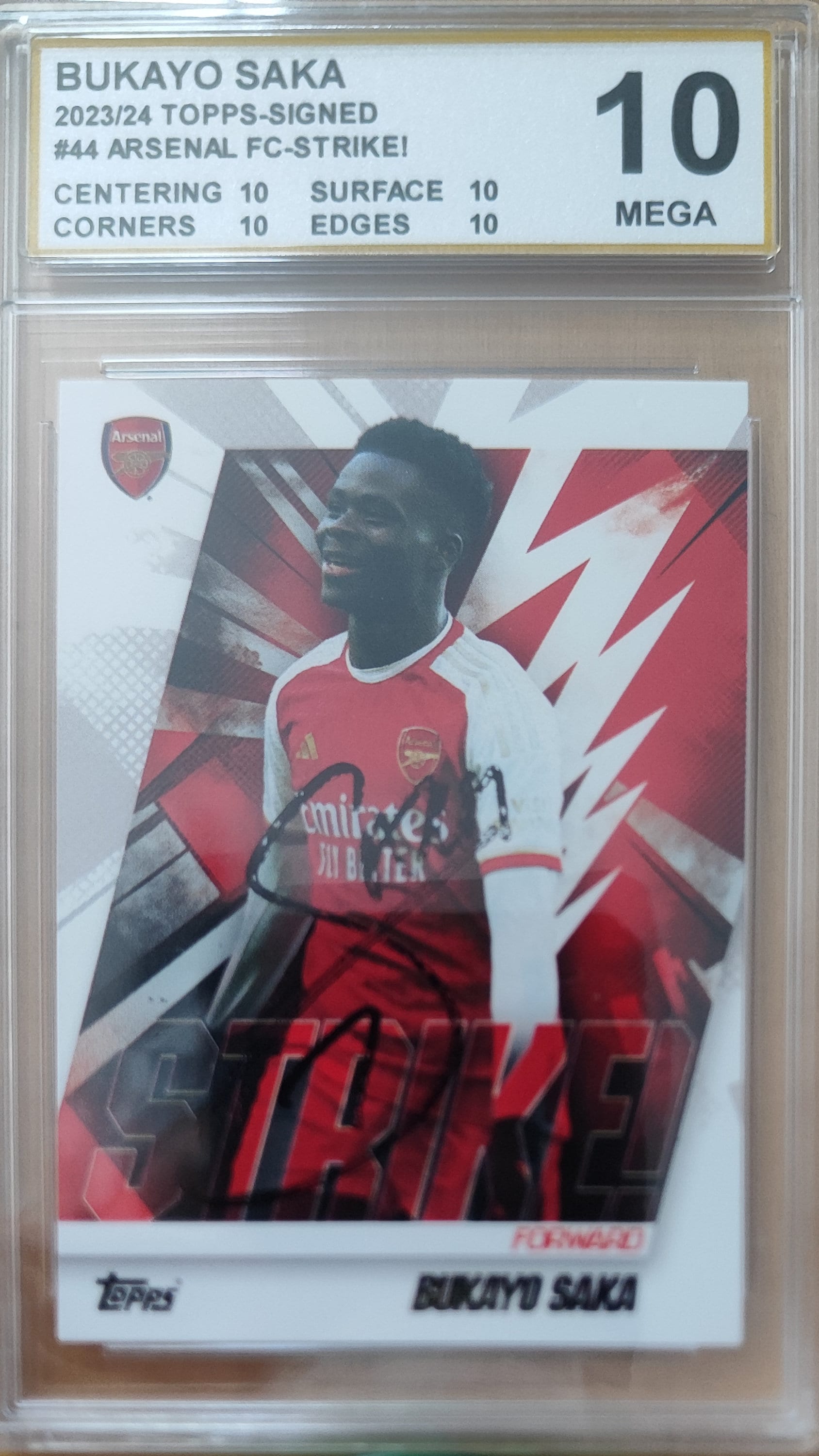 Bukayo Saka Autograph Hand Signed Card Mint. - Etsy