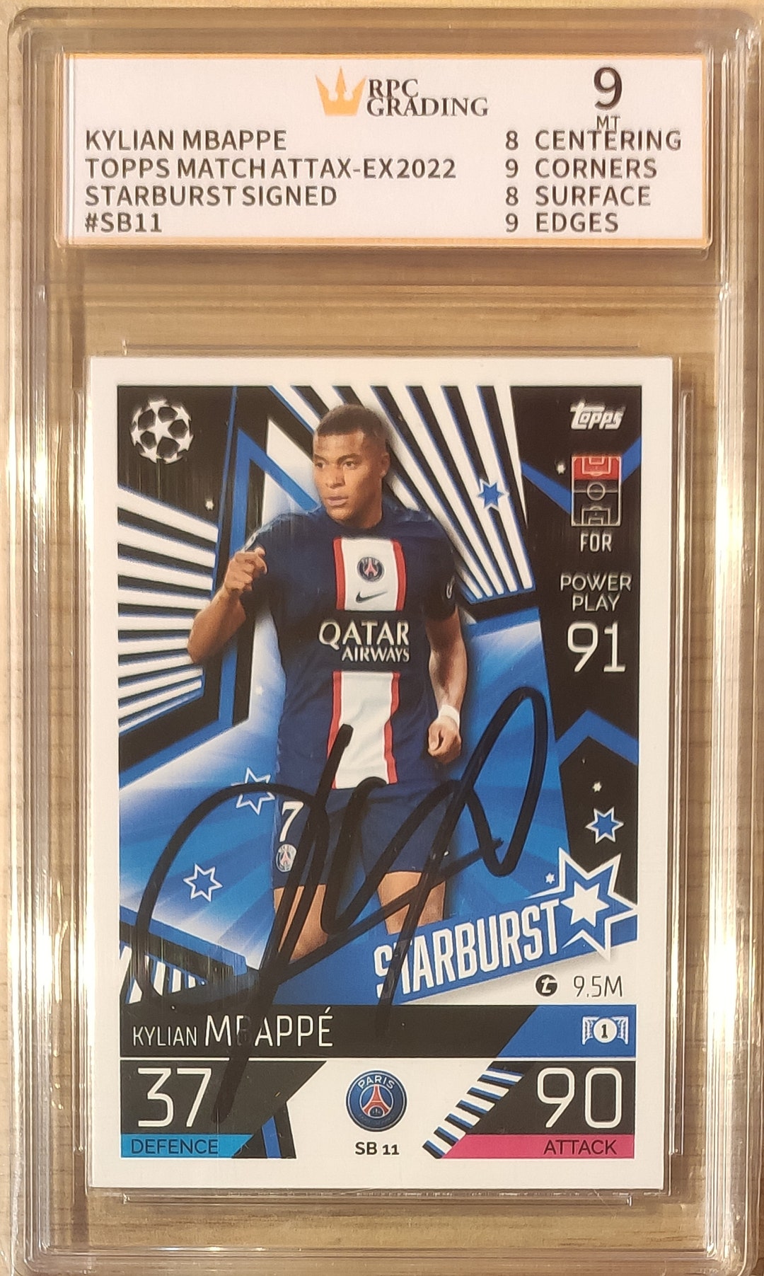 Kylian Mbappe Autograph Hand Signed Card RPC Mint. - Etsy