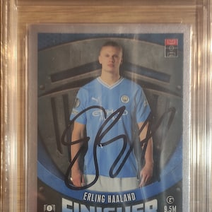 Erling Haaland Autograph Hand Signed Card RPC Mint. - Etsy