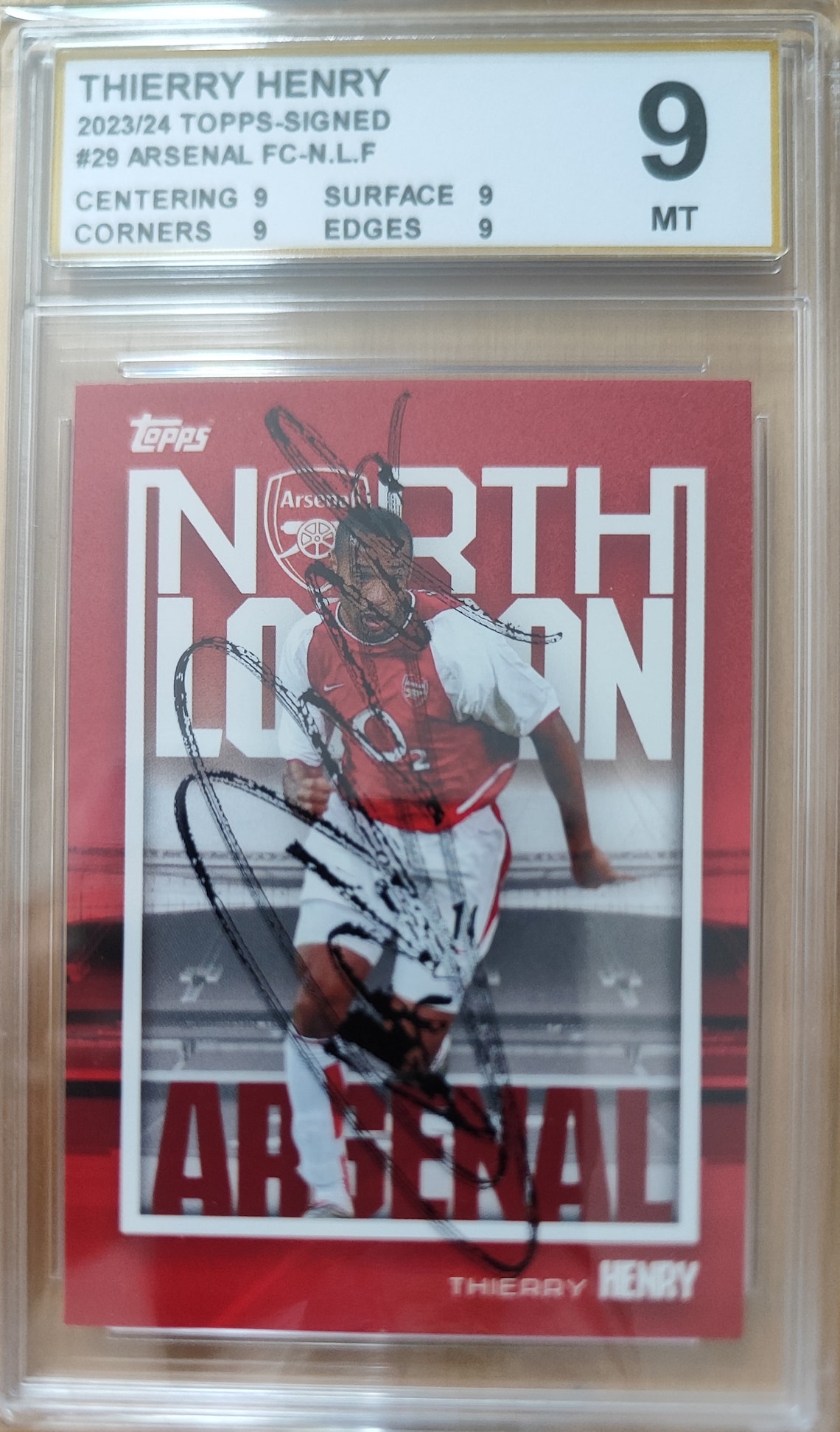 Thierry Henry Autograph Hand Signed Card Mint. - Etsy