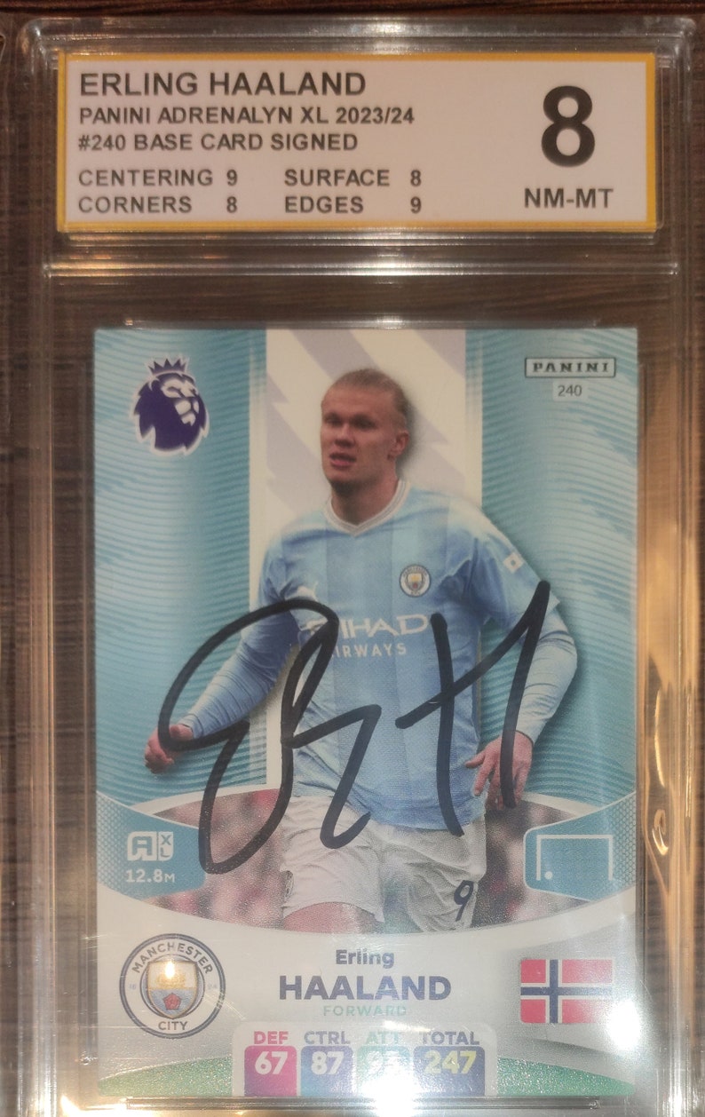 Erling Haaland Autograph Hand Signed Card RPC Mint. - Etsy