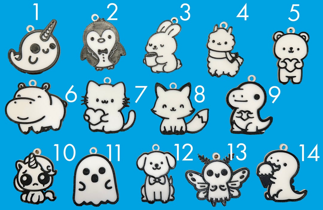 Creature Keychains - Etsy