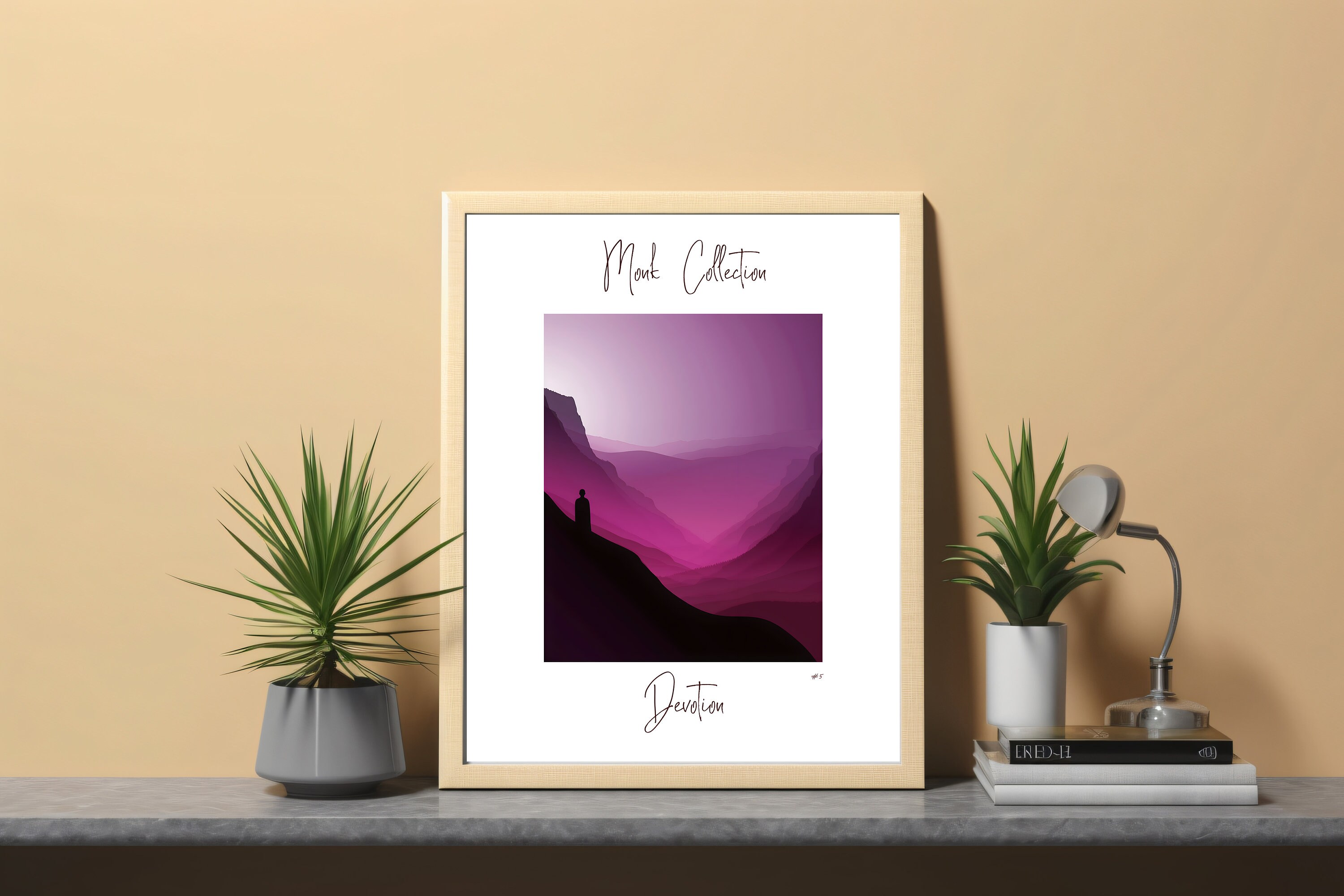 Monk Collection - Devotion #5 - Nomad Print - Minimalist Meditation Art ...