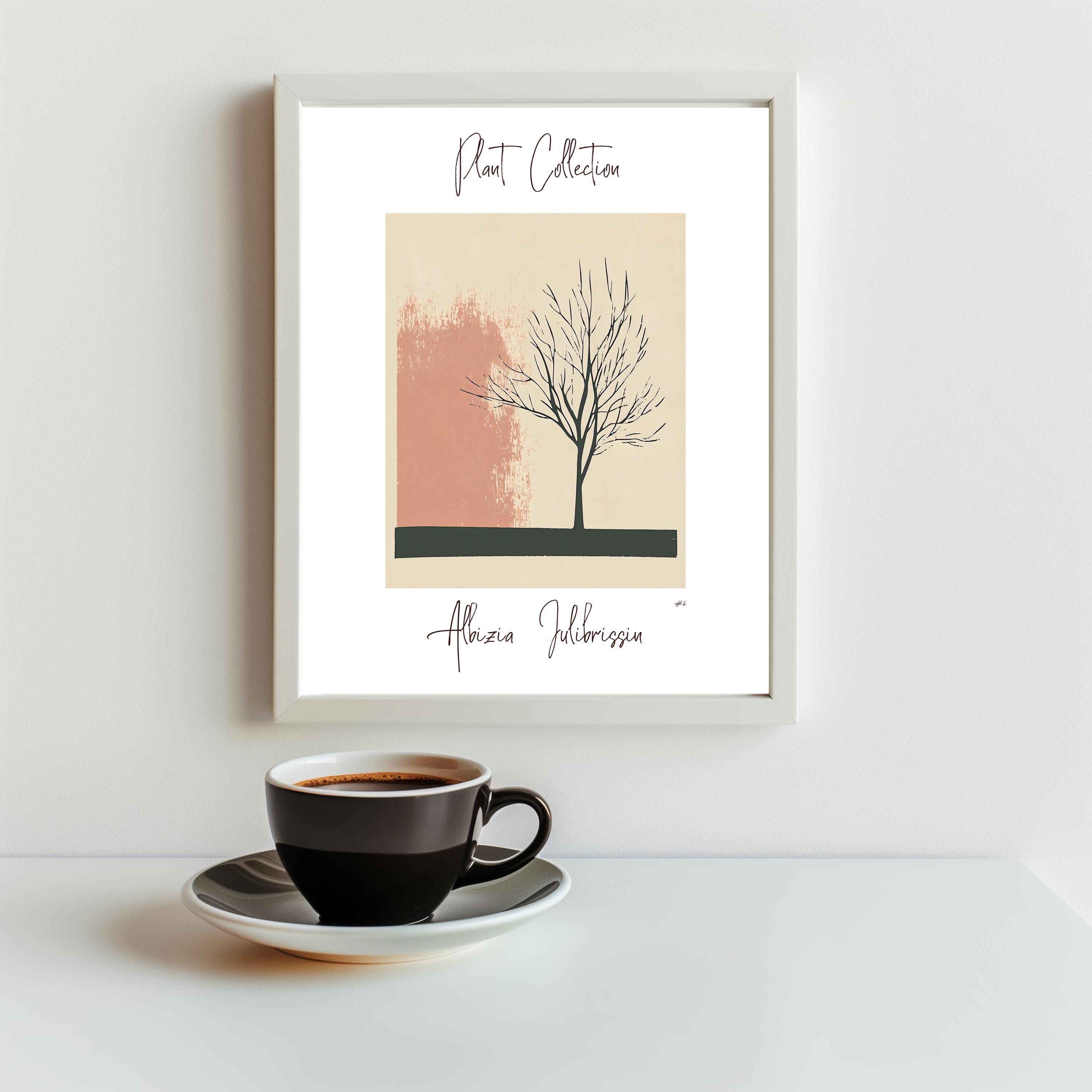 Minimalist Tree Art Print Modern Abstract Nature Wall Art Scandinavian ...