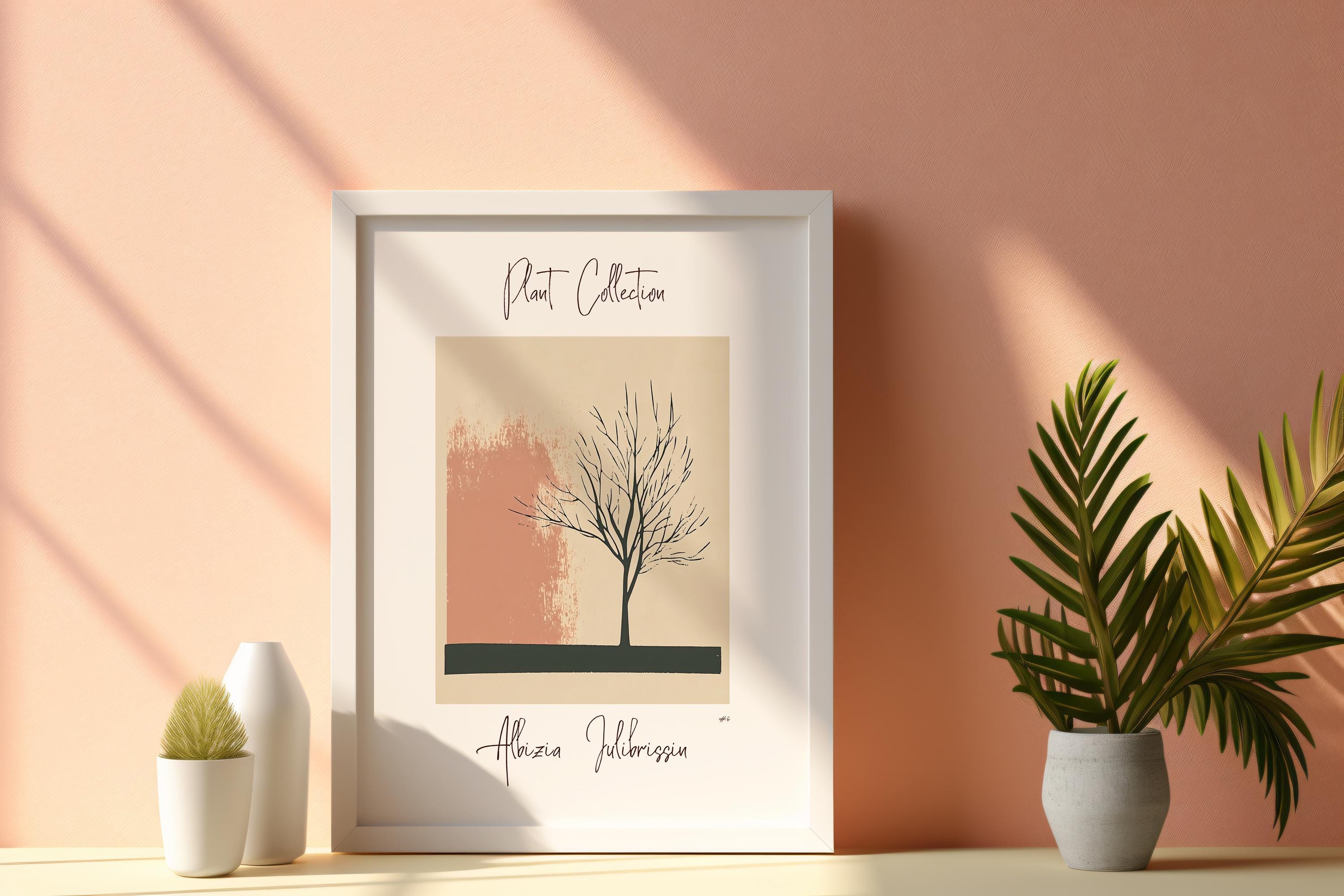 Minimalist Tree Art Print Modern Abstract Nature Wall Art Scandinavian ...