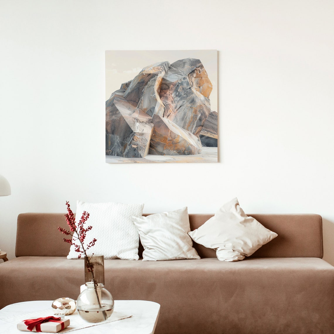 Abstract Rock Formation Art Print - Modern Geological Wall Decor - Etsy