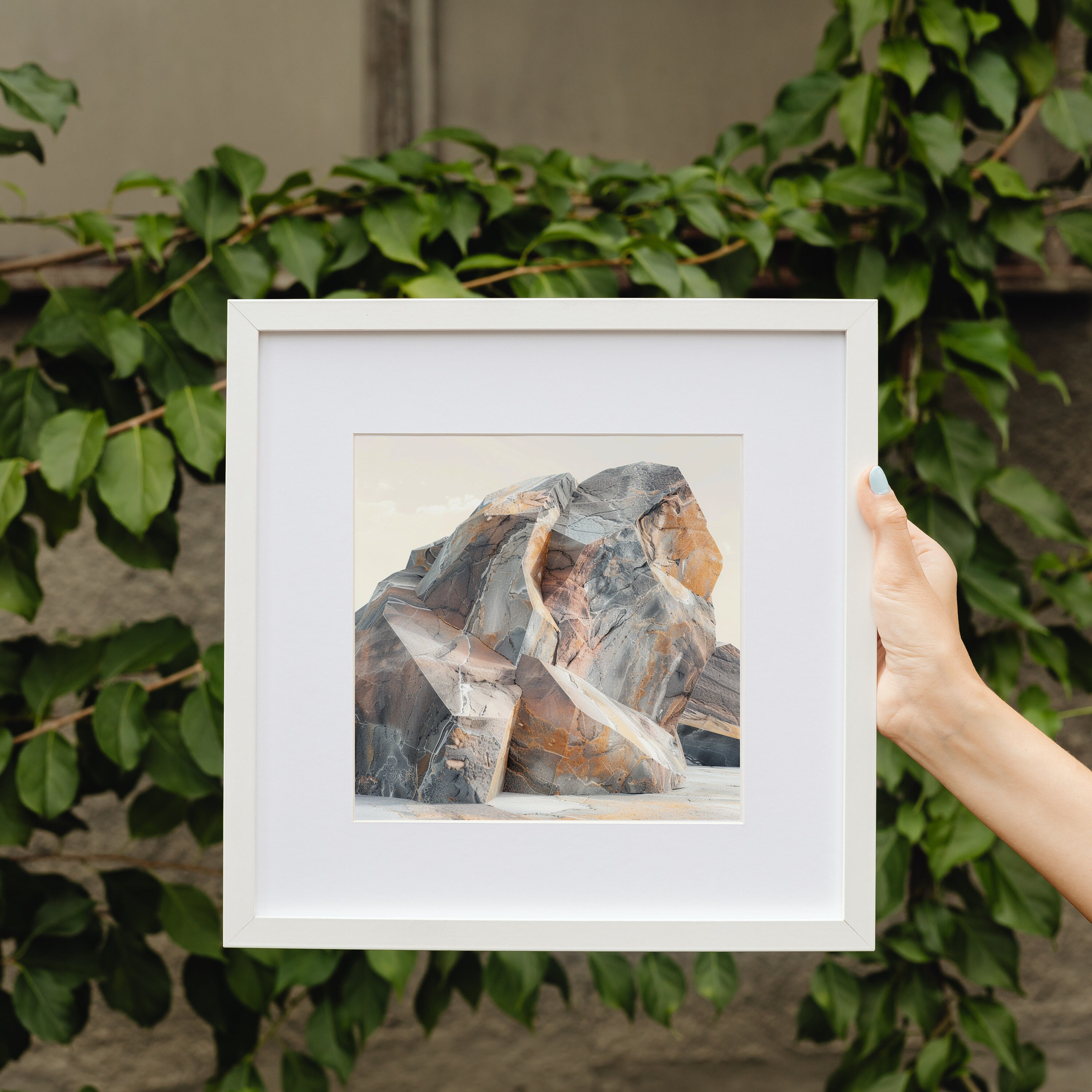 Abstract Rock Formation Art Print - Modern Geological Wall Decor - Etsy