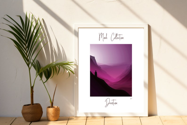 Monk Collection - Devotion #5 - Nomad Print - Minimalist Meditation Art ...