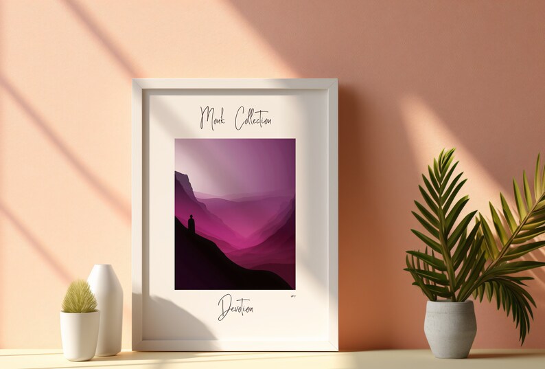 Monk Collection - Devotion #5 - Nomad Print - Minimalist Meditation Art ...