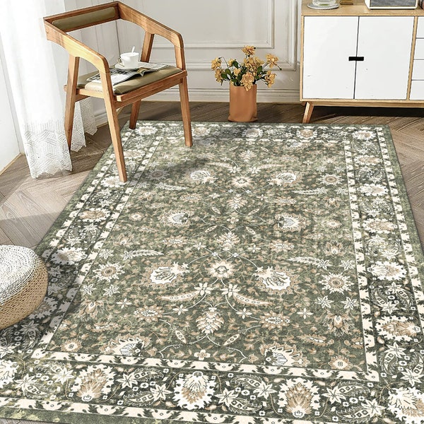 Floral Rug - Etsy