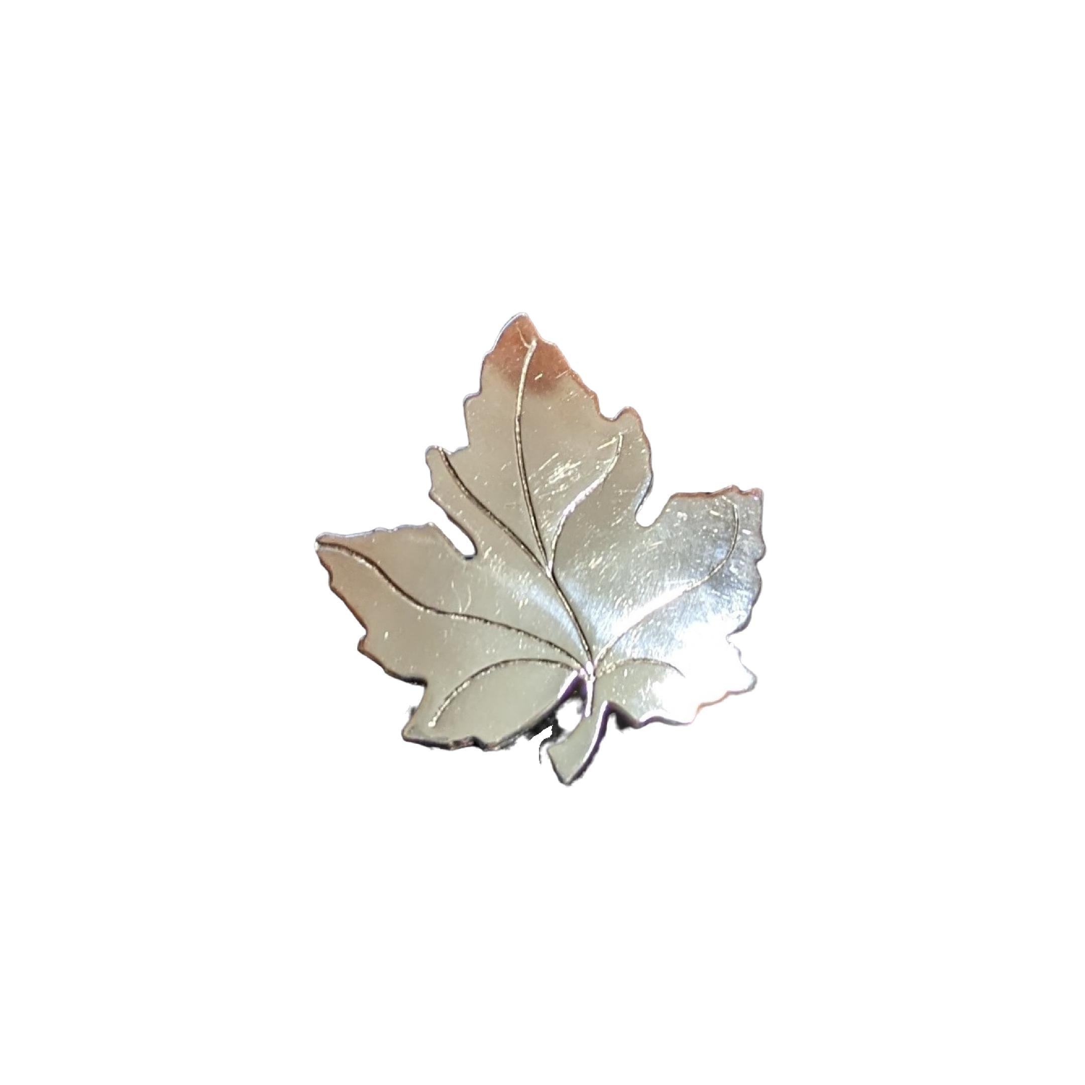 Vintage Sterling Silver Maple Leaf 1 1/2 Inches - Etsy