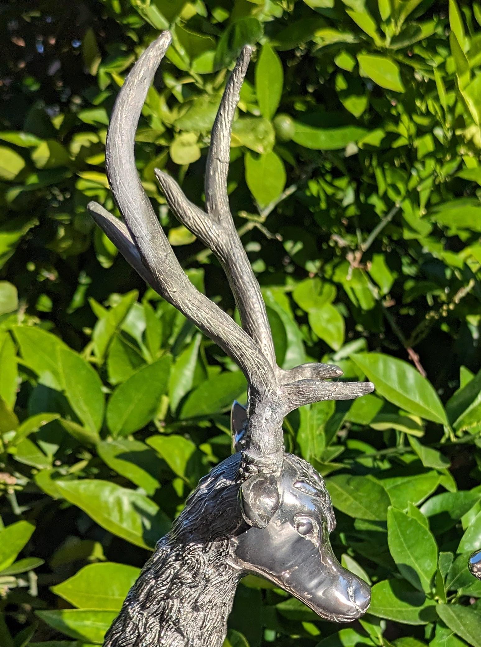 Vintage Reclining Deer-pair of Recumbent Deer-mid Century Modern Deer ...