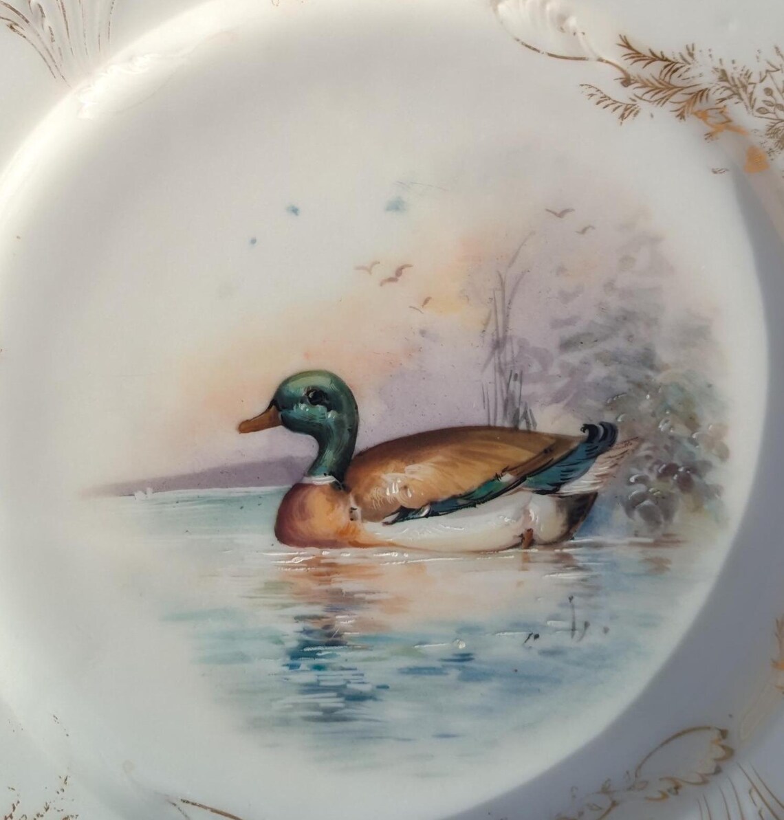 Mallard Duck Motif Tressemann and Vogt Florence France Porcelain ...