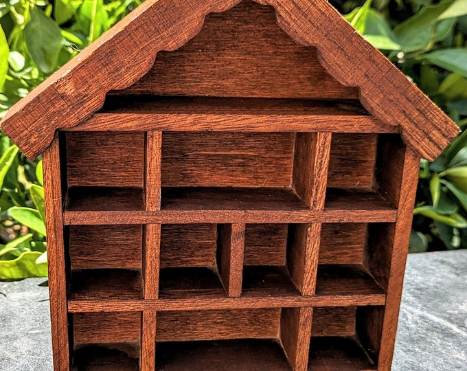Display House Shadow Box-house Curio-wooden House Wall Display-house ...