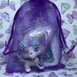 Littlest Pet Shop Flower Crown Butterfly Collie Dog Custom LPS OOAK ...