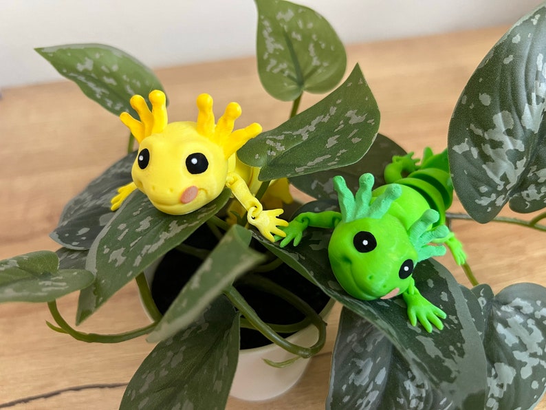 Articulated Baby Axolotl: 3D Printed Flexi Fidget Toy - Etsy