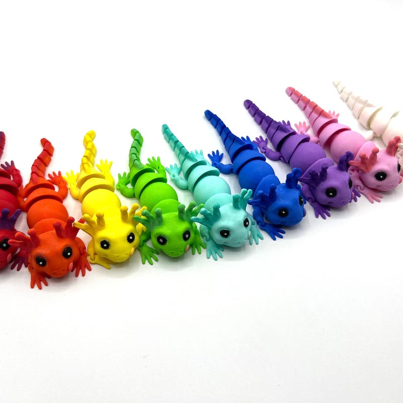 3d Printed Baby Axolotl - Etsy