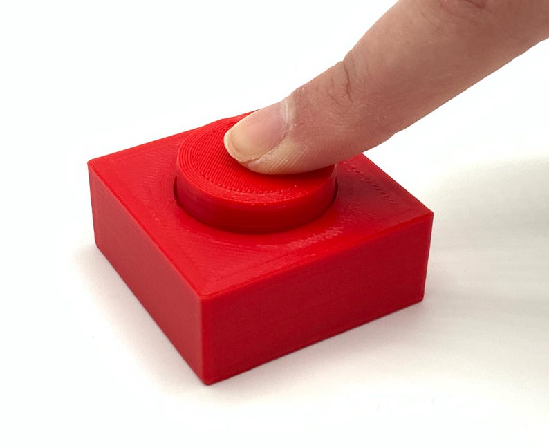 Life-sized 3D Printed Brick Fidget Clickers | Stress Relief Toys ...