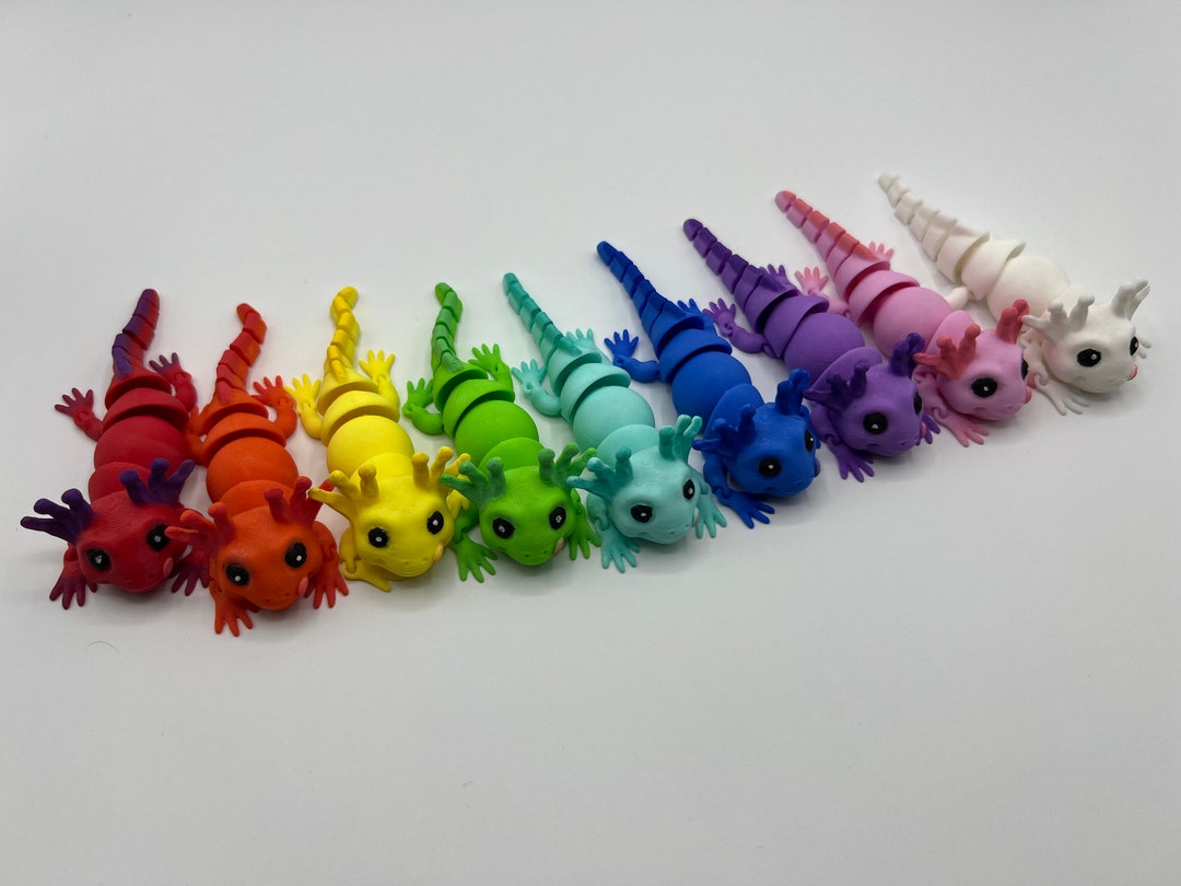 Articulated Baby Axolotl 3D Printed Axolotl Articulated Axolotl 3D ...