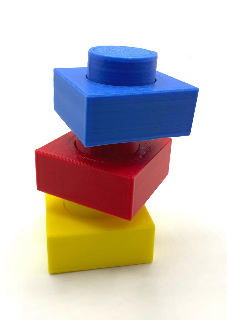 Life-sized 3D Printed Brick Fidget Clickers | Stress Relief Toys ...