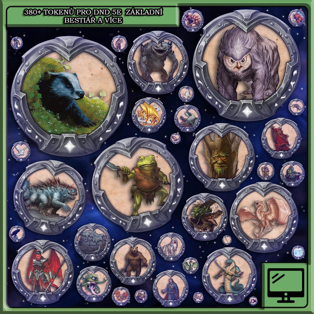 387 Monster Tokens, All the Basic Monsters From the Monster Manual, and ...